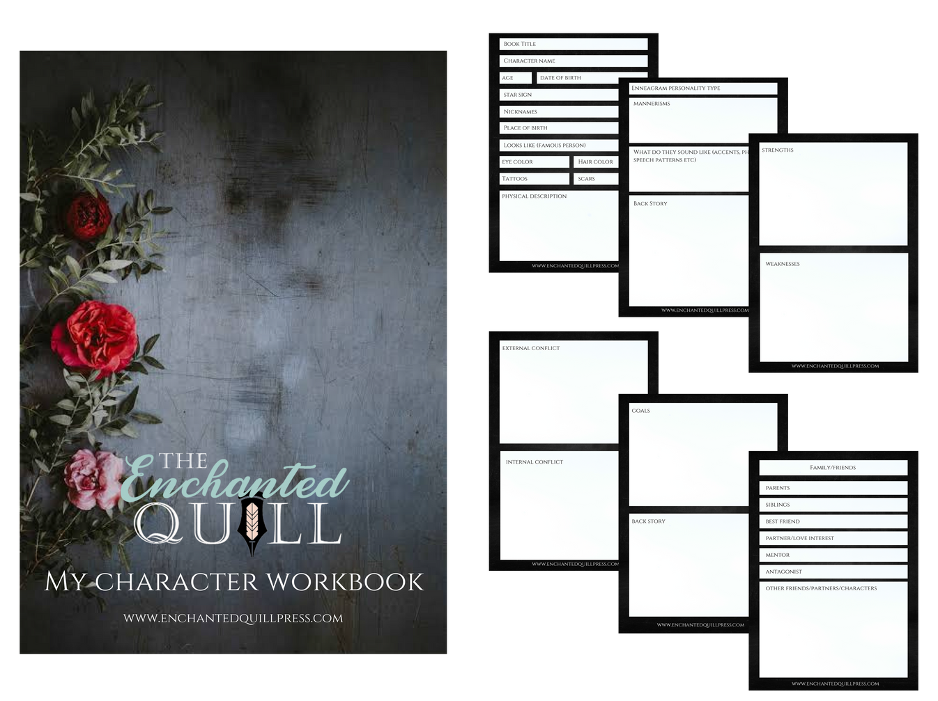 Character Workbook – Enchanted Quill Press